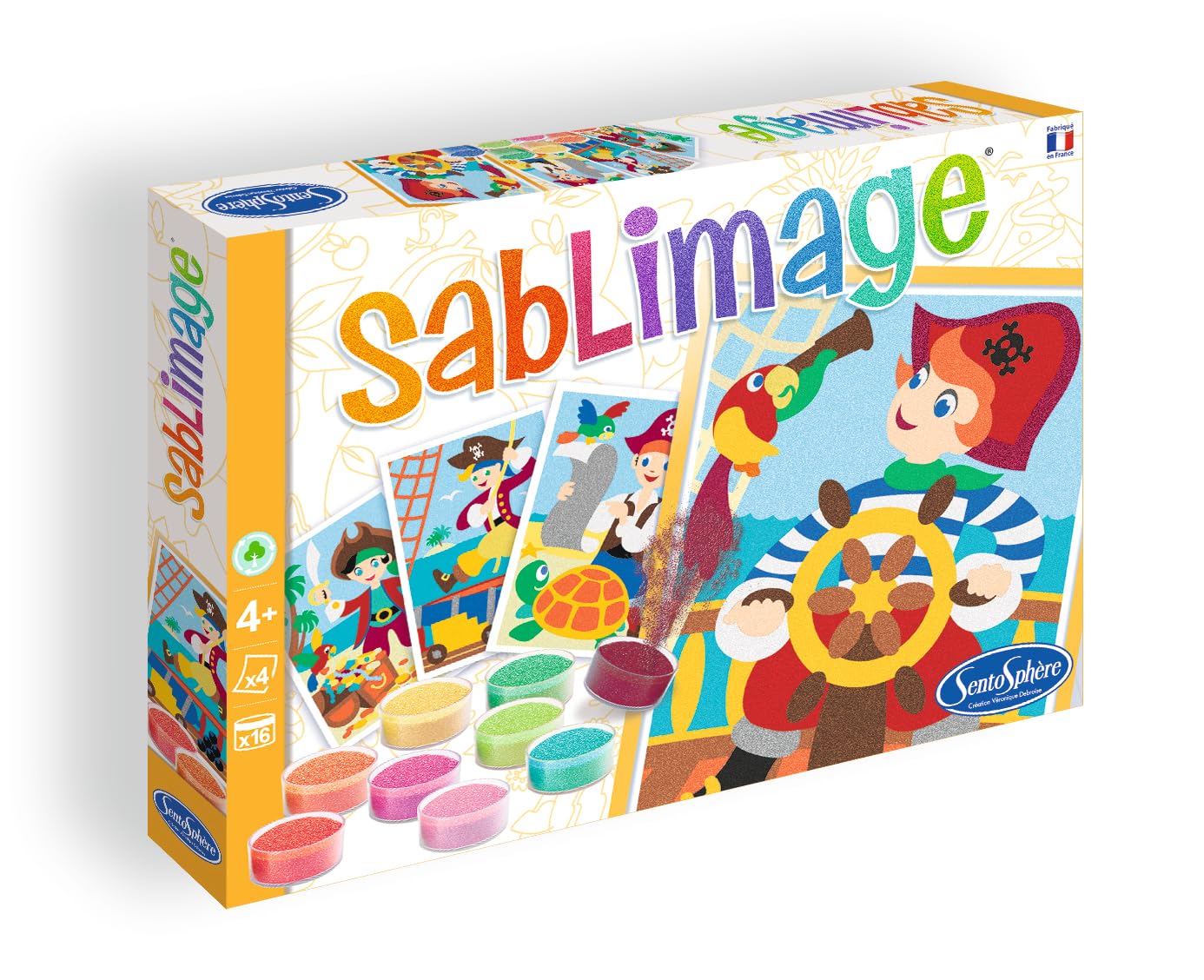 Distrifun (Sento) Sablimage Kit de bricolage pour enfants Motif pirates ...