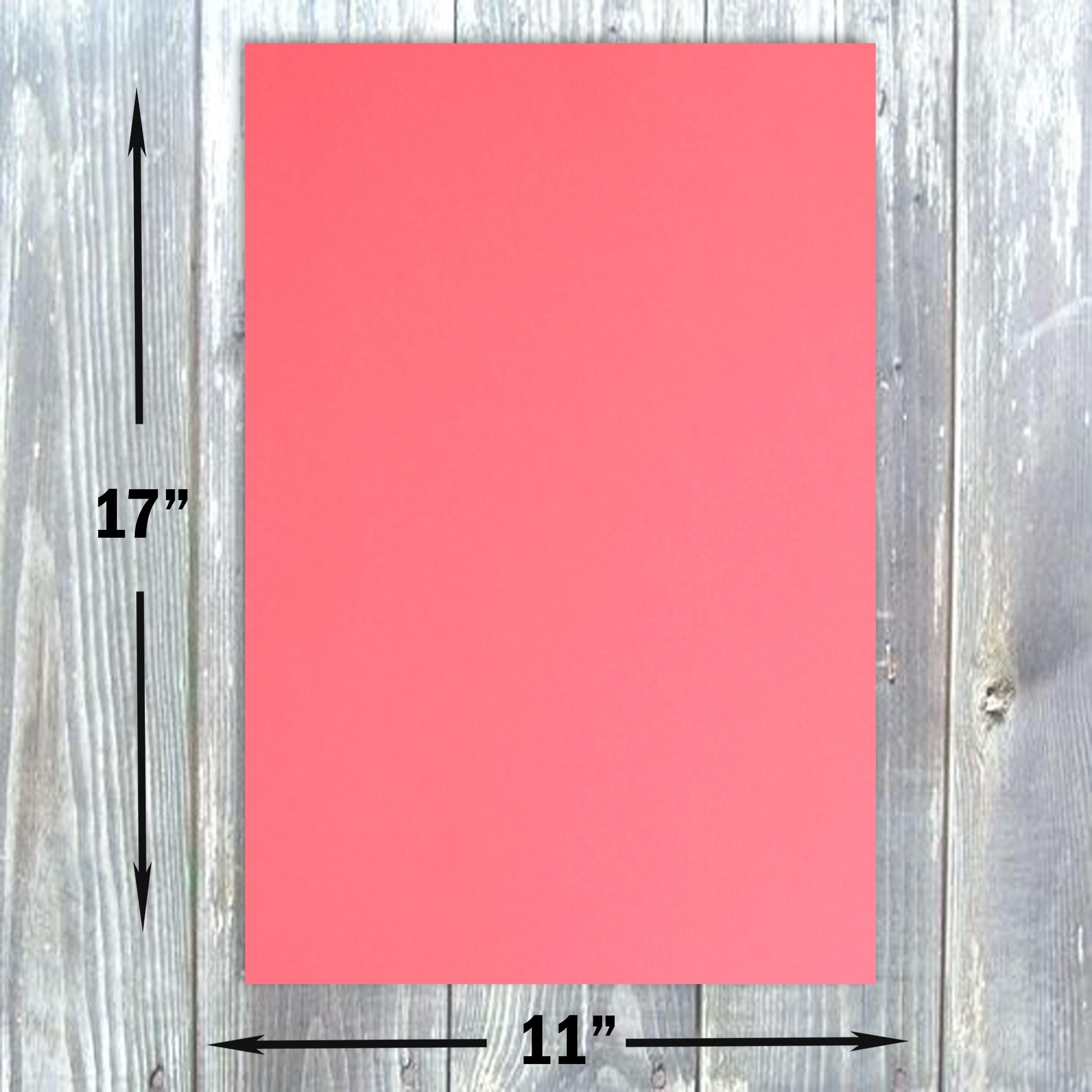 Snapklik.com : Colored Cardstock Paper 11" X 17" Taffy Pink Color Card ...