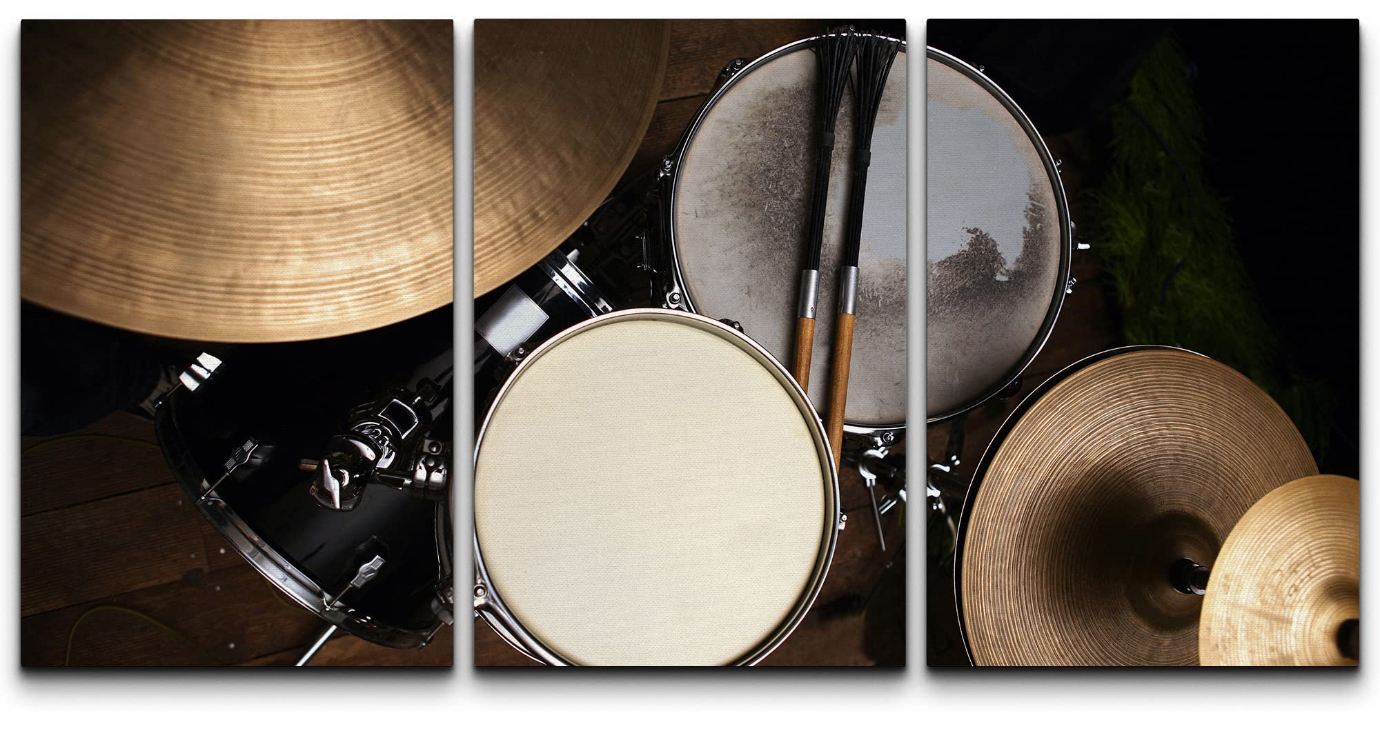 Amazon.com: wall26 Canvas Print Wall Art Set Aerial View of Bronze ...
