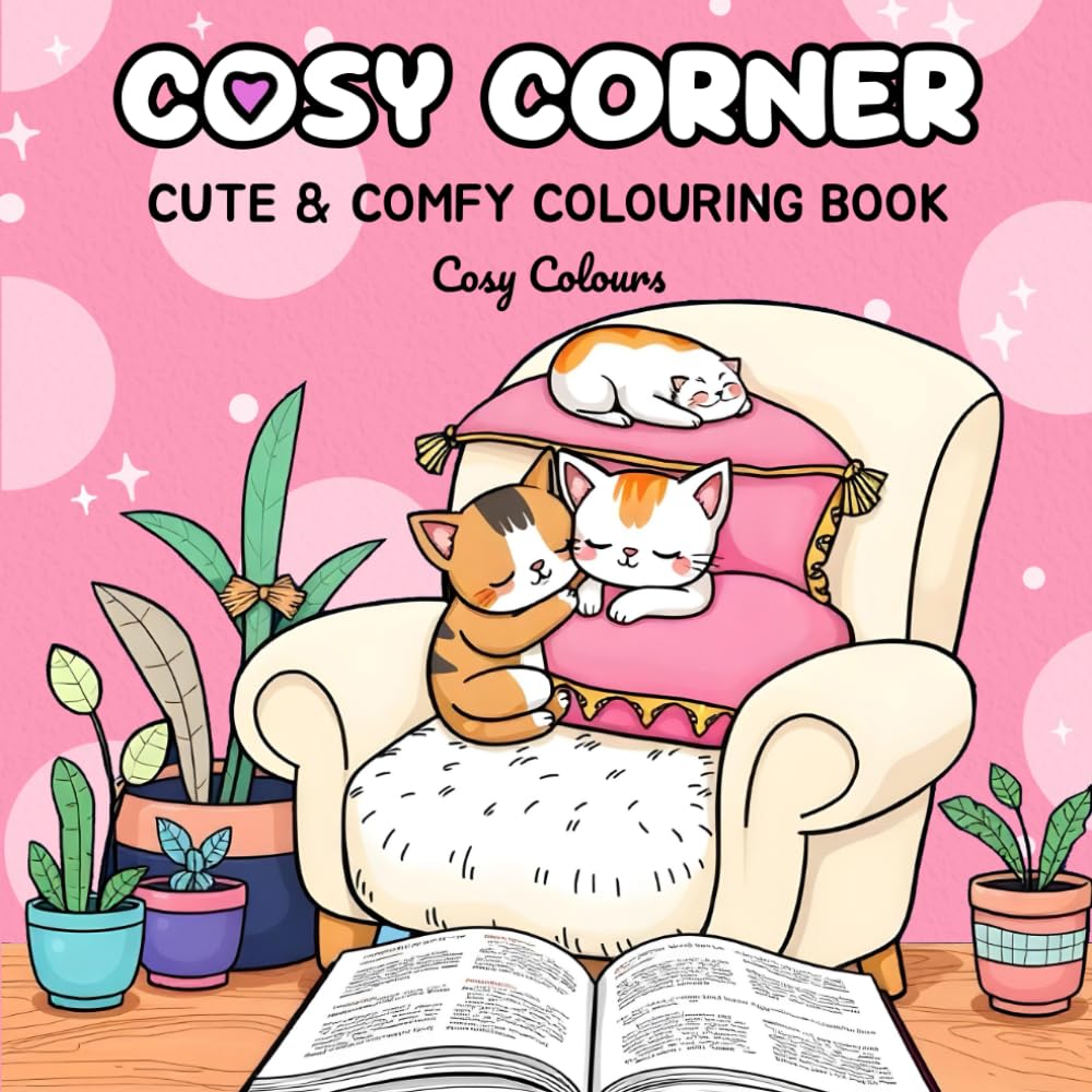 Cosy Corner: Colouring Book for Adults, Teens & Kids: Featuring Cute ...