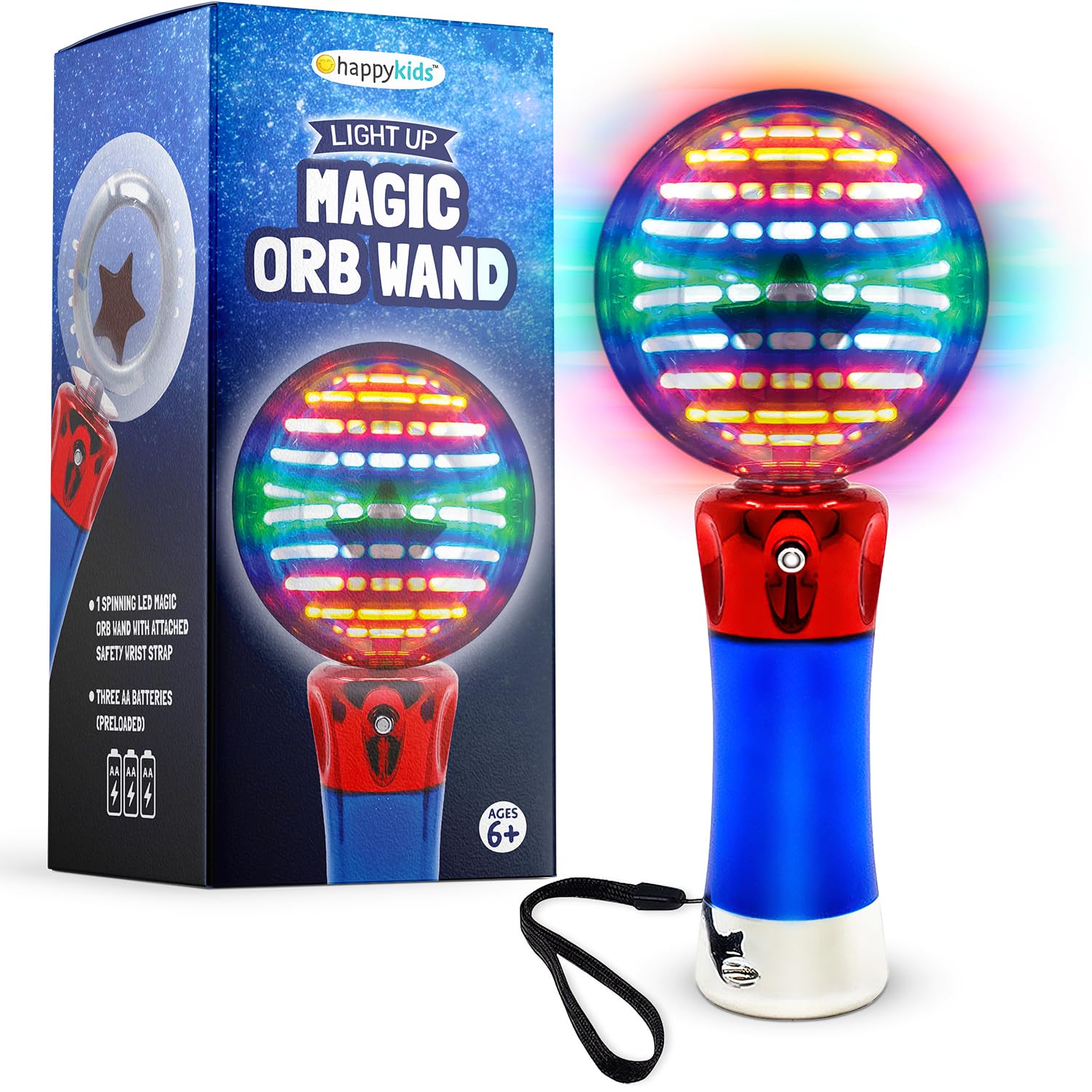 Amazon.com: Happy Kids LED Magic Orb Wand Toy - Color Changing Star ...