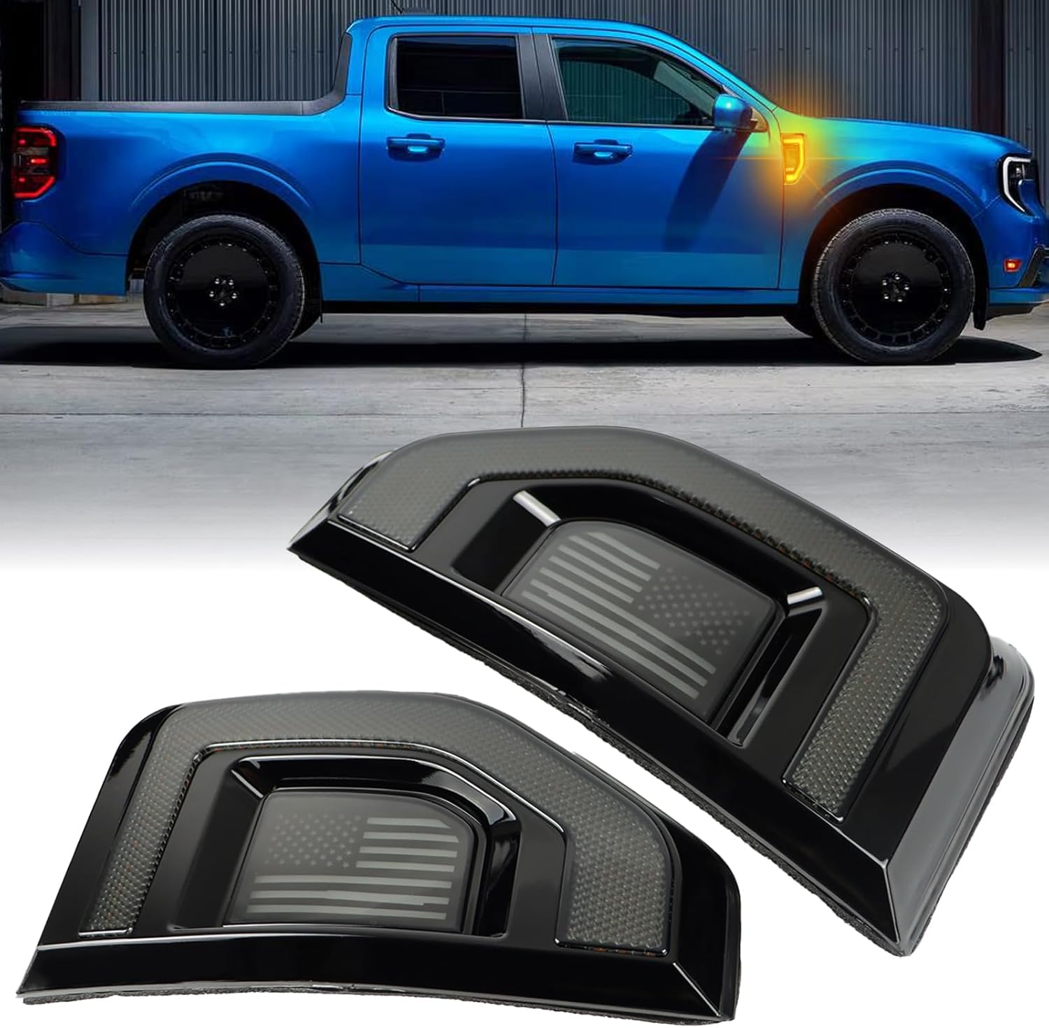 Amazon.com: GEEGEETOP Led Fender Side Marker Lights Assembly, 2 Pcs ...