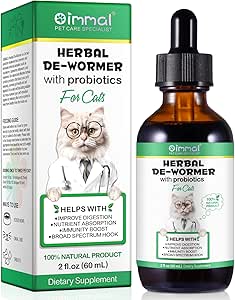 60 ml Cat Worm Drops, Worm Herb Liquid Drops, Herbal Duck Worms with ...