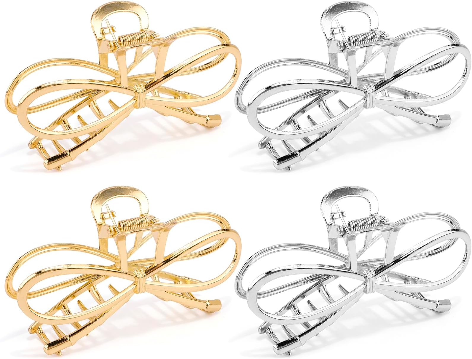 Amazon.com : Vovii Metal Bow Claw Hair Clips for Thin/Thick Hair - Cute ...