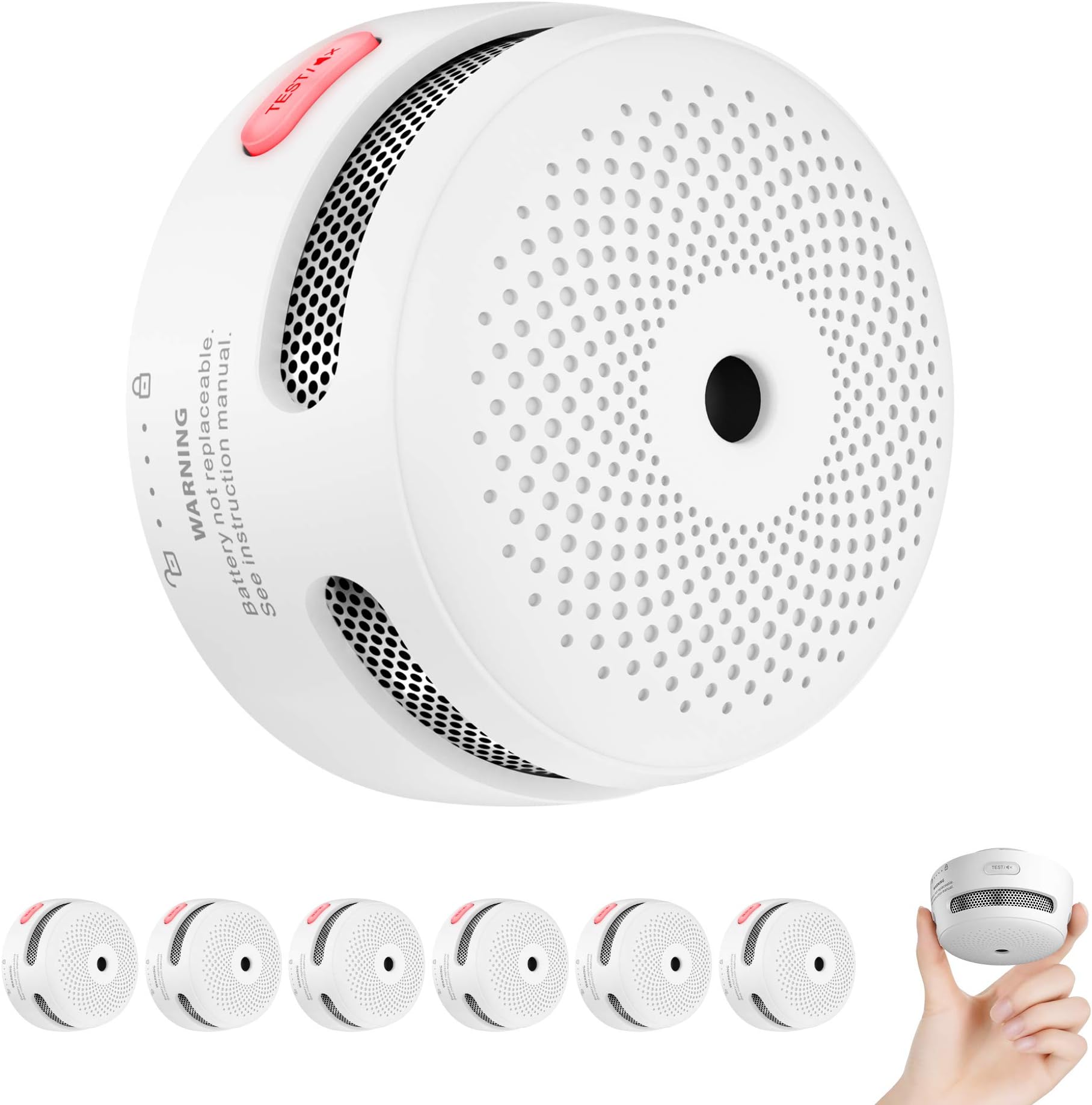 X-Sense Standalone-Rauchmelder Mini Feuermelder mit 10 Jahren ...