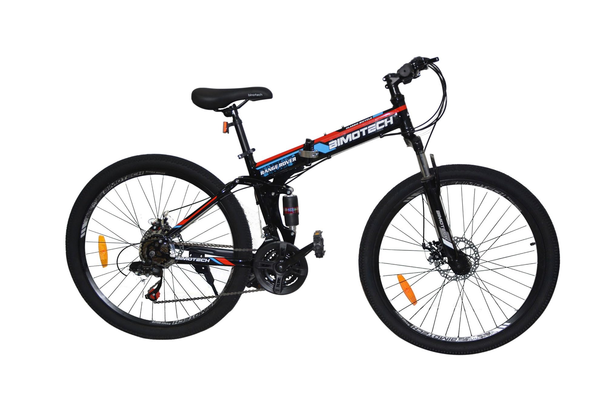 Bimotech Range Rover Folding Mountain Bike Front and Rear Hydraulic ...