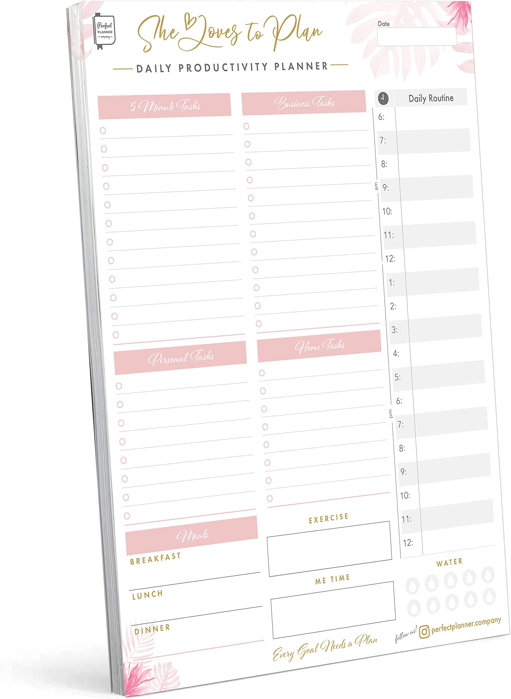 Perfect Planner Company Daily Productivity Planner - undated a4 day ...