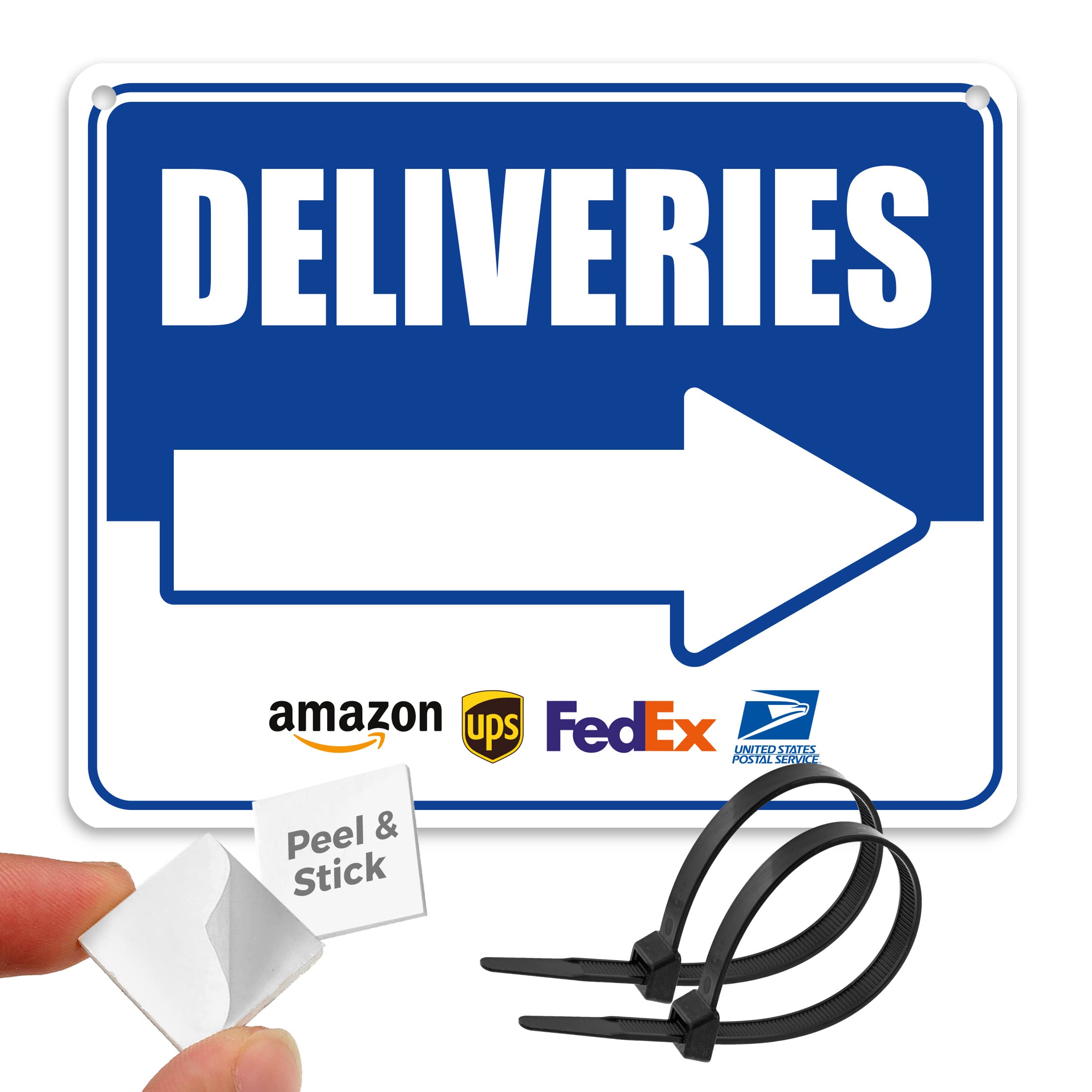 Amazon.com: Circa Print Aluminum Delivery Signs - Delivery Signs For ...