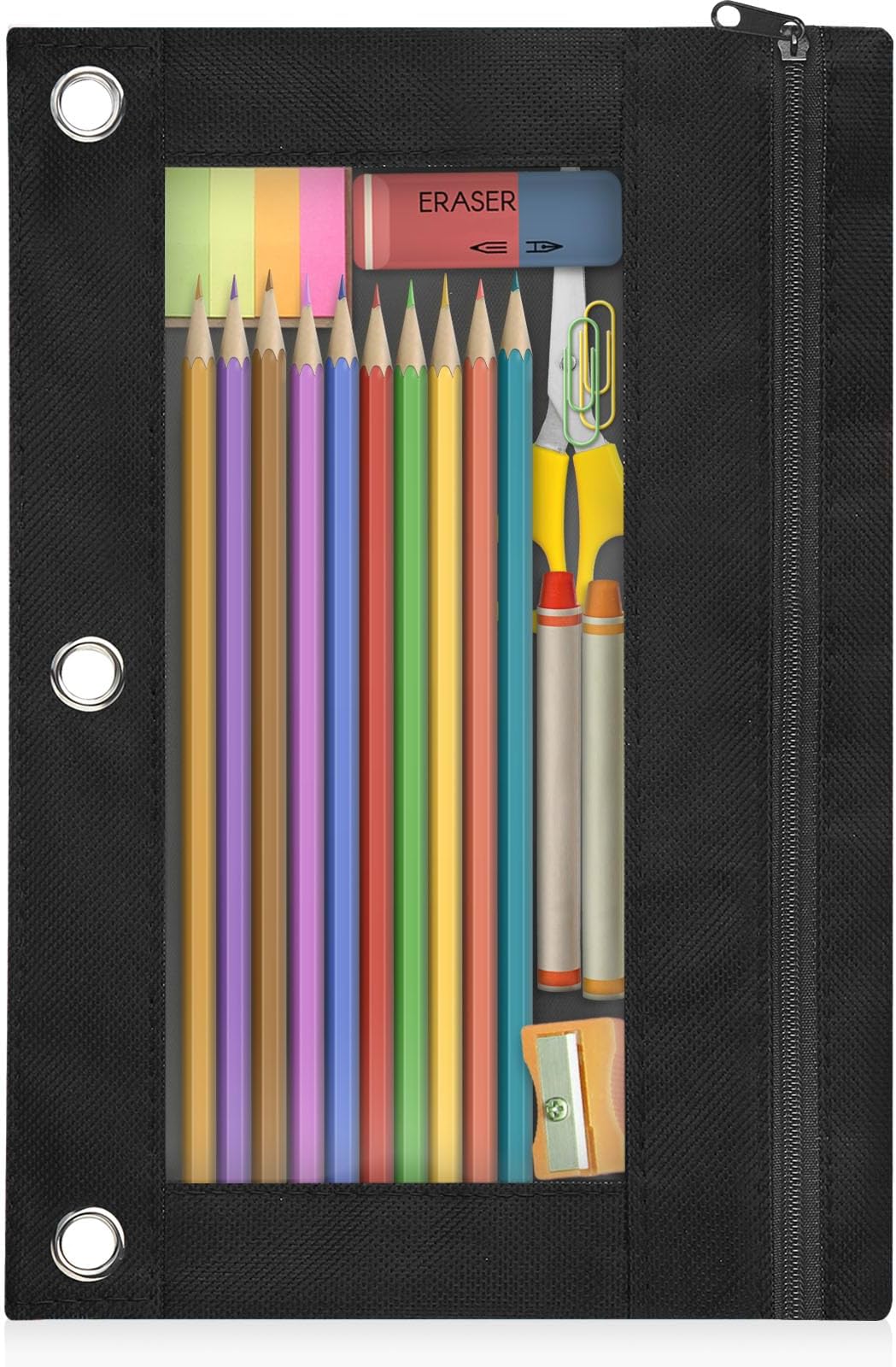 Amazon.com : Shemira Pencil Pouch for 3 Ring Binder, Binder Pencil ...