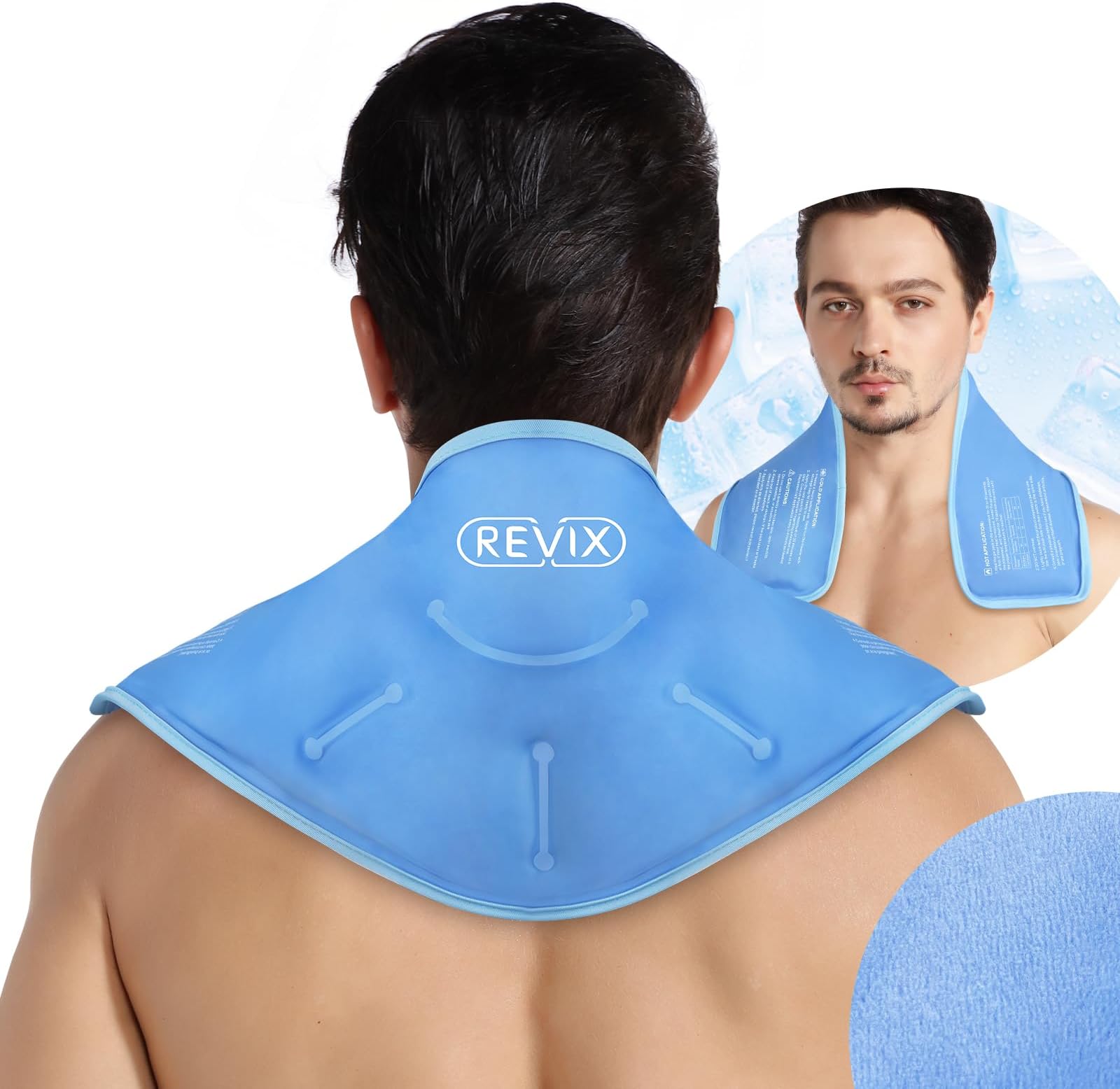 Amazon.com: REVIX XL Neck Ice Pack for Injuries Reusable Gel Neck Ice ...