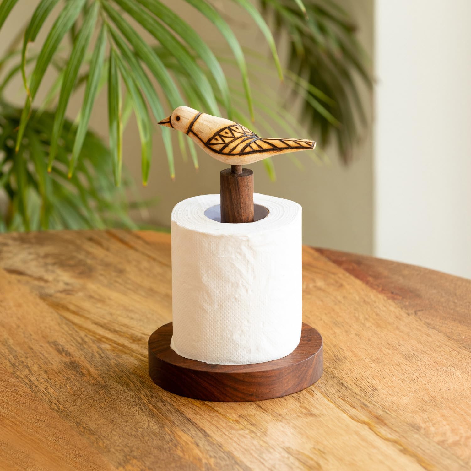 ExclusiveLane 'Soaring Bird' Sheesham Wood Table Tissue Paper Holder ...