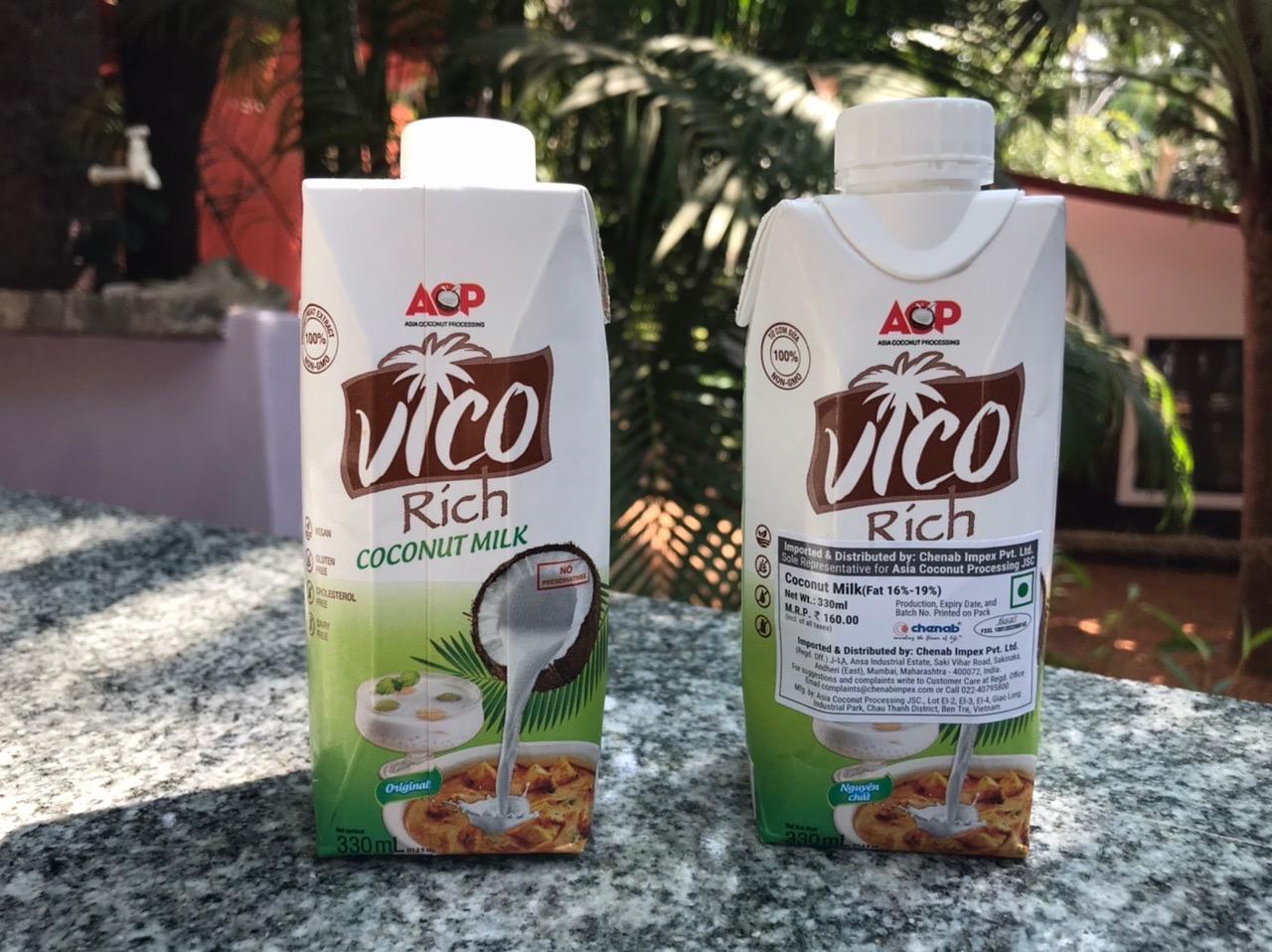 Vico Pure Rich Coconut Milk (16-19% Fat), 330ml : Amazon.in: Grocery ...
