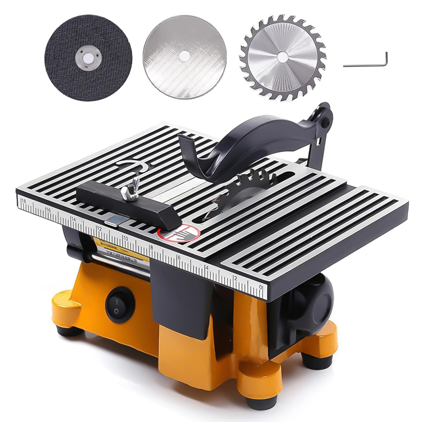 CheriMuMu Mini Portable Table Saw, 4" Miter Table Saw Bench Electric ...