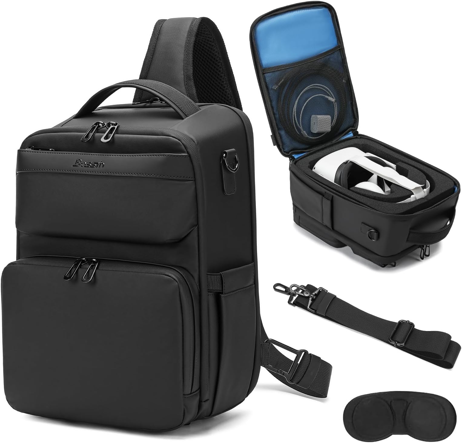 Amazon.com: BOSSTIN Carrying Case for Oculus Meta Quest 2 3 Vision Pro ...