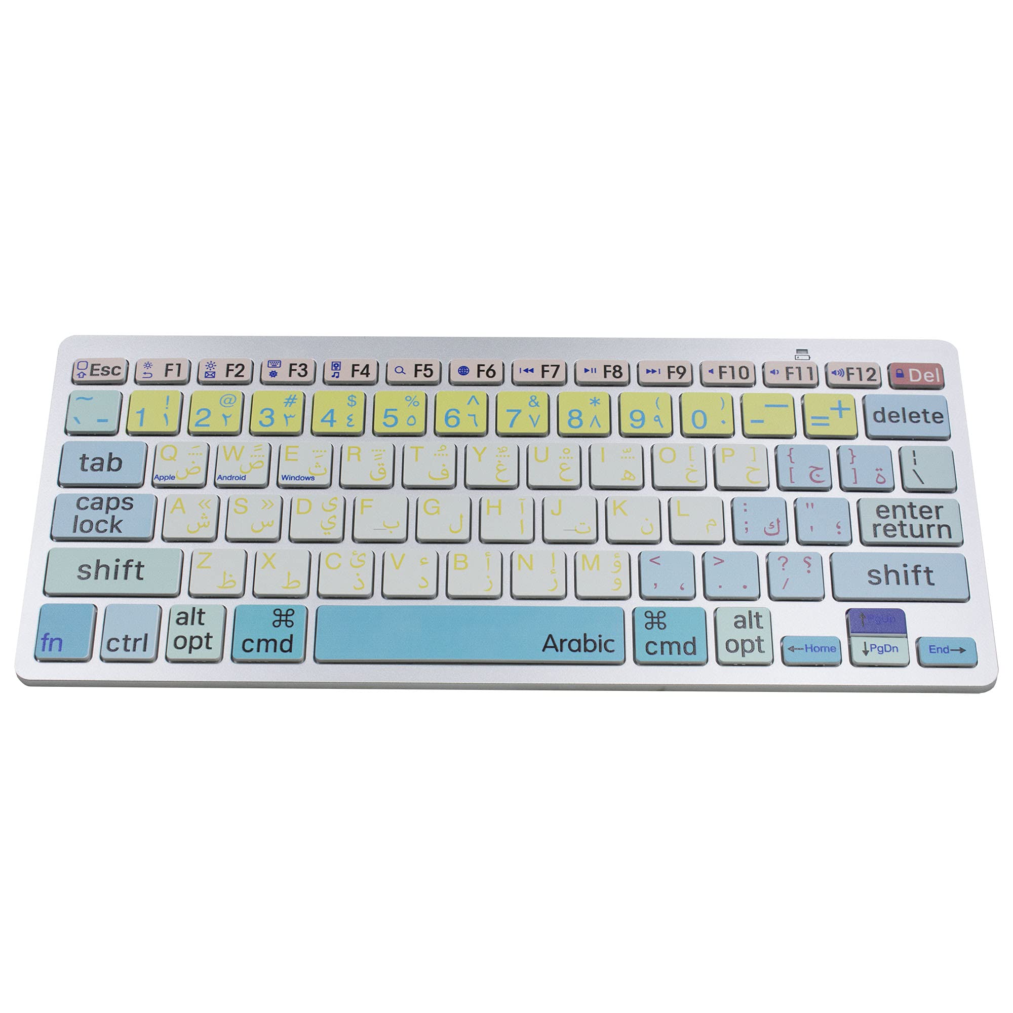 Buy Peixiong Arabic Keyboard Large Print Computer Keyboard, Wireless ...