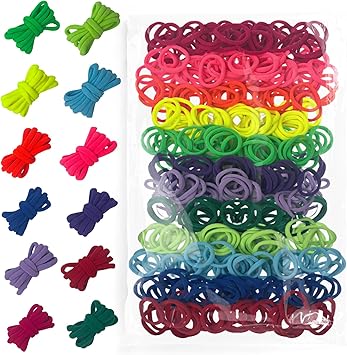 Amazon.com: Foxtell 1200 PCS Loom Loops Weaving Potholder Crafts ...