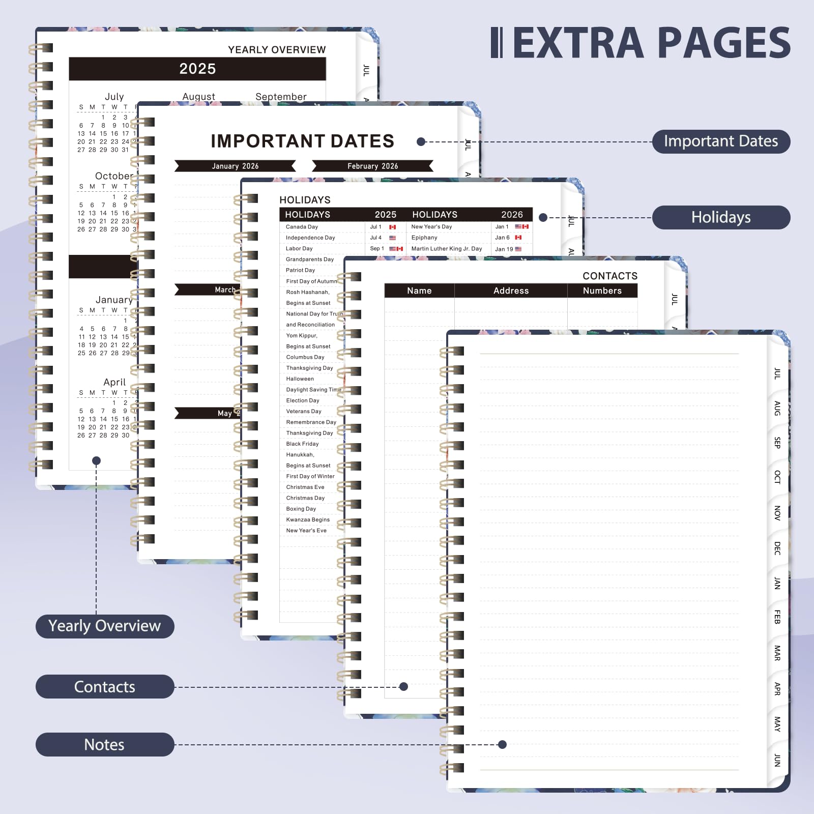 Snapklik.com : Academic Planner 2025-2026, Weekly And Monthly Agenda ...