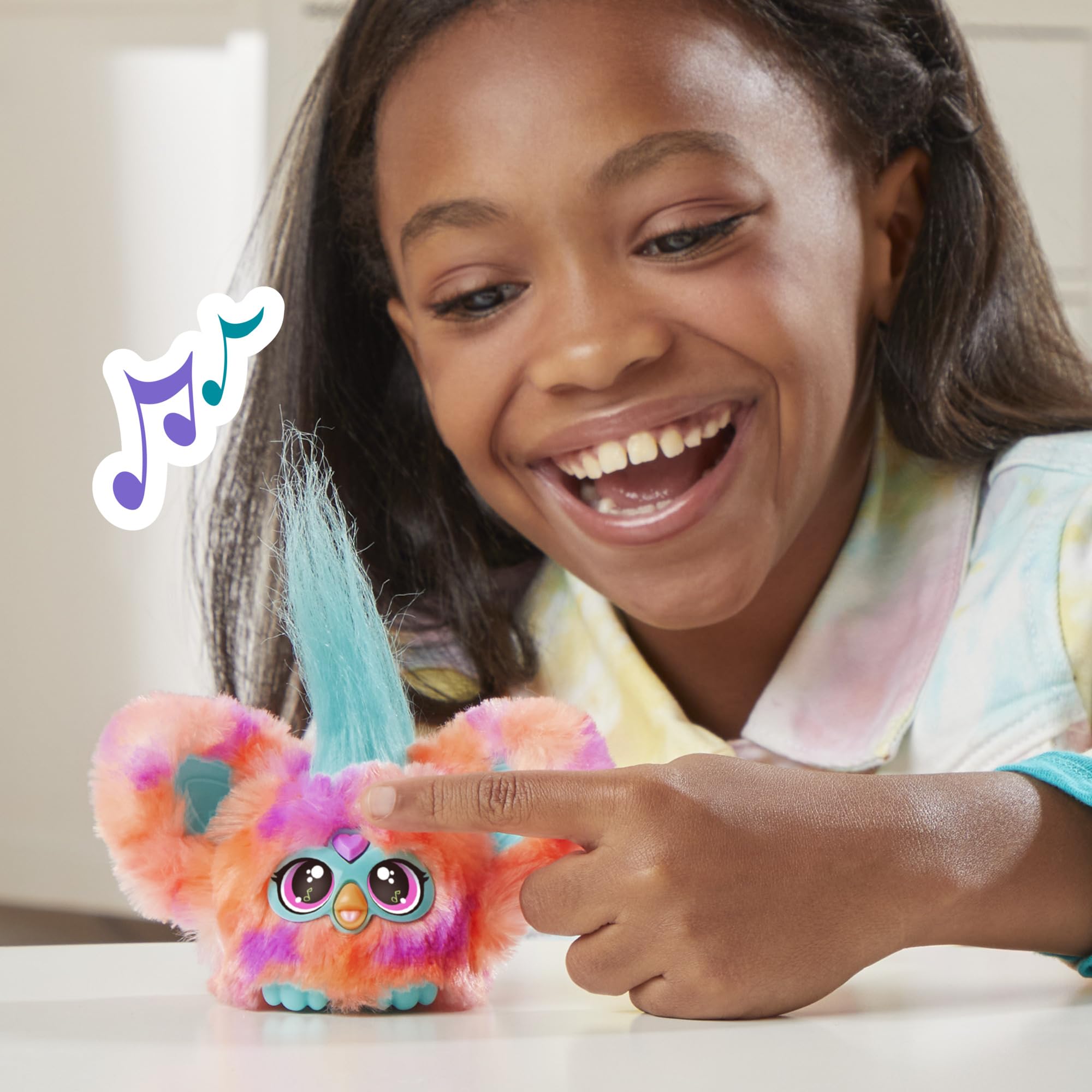 Furby Furblets Ree-Mix Mini Electronic Plush Toy, Coral – BigaMart