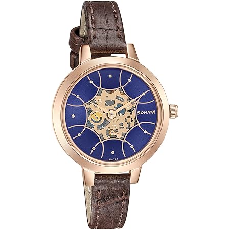 Sonata Analog Blue Dial Women's Watch-8141WL08 : Amazon.in: Fashion