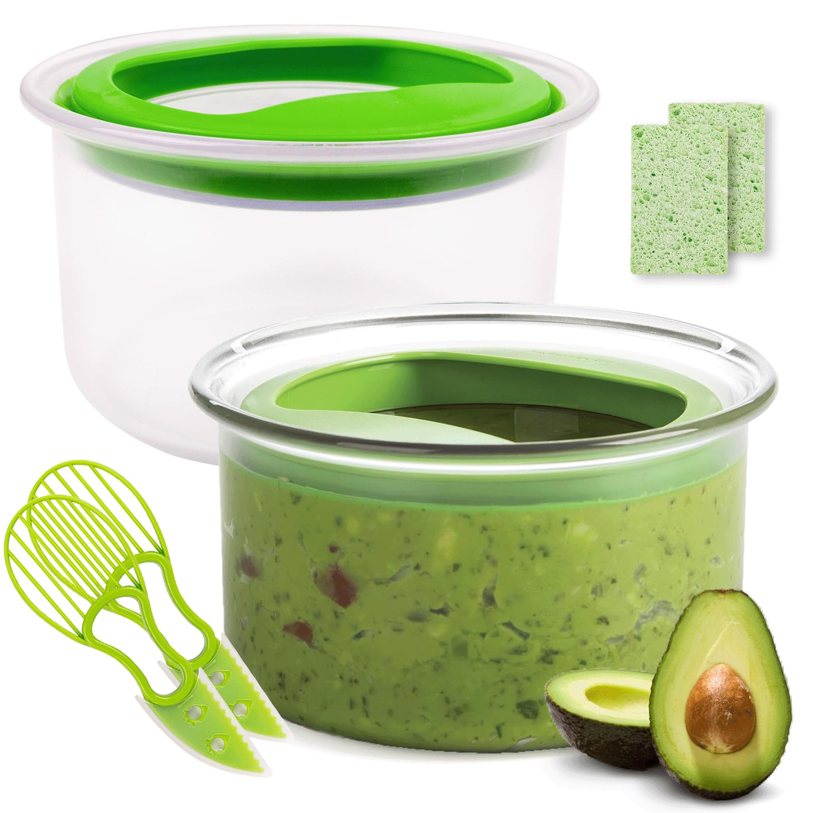 Amazon.com: WodGod Guacamole Keeper(2 Pcs), Guacamole Bowls, Avocado ...
