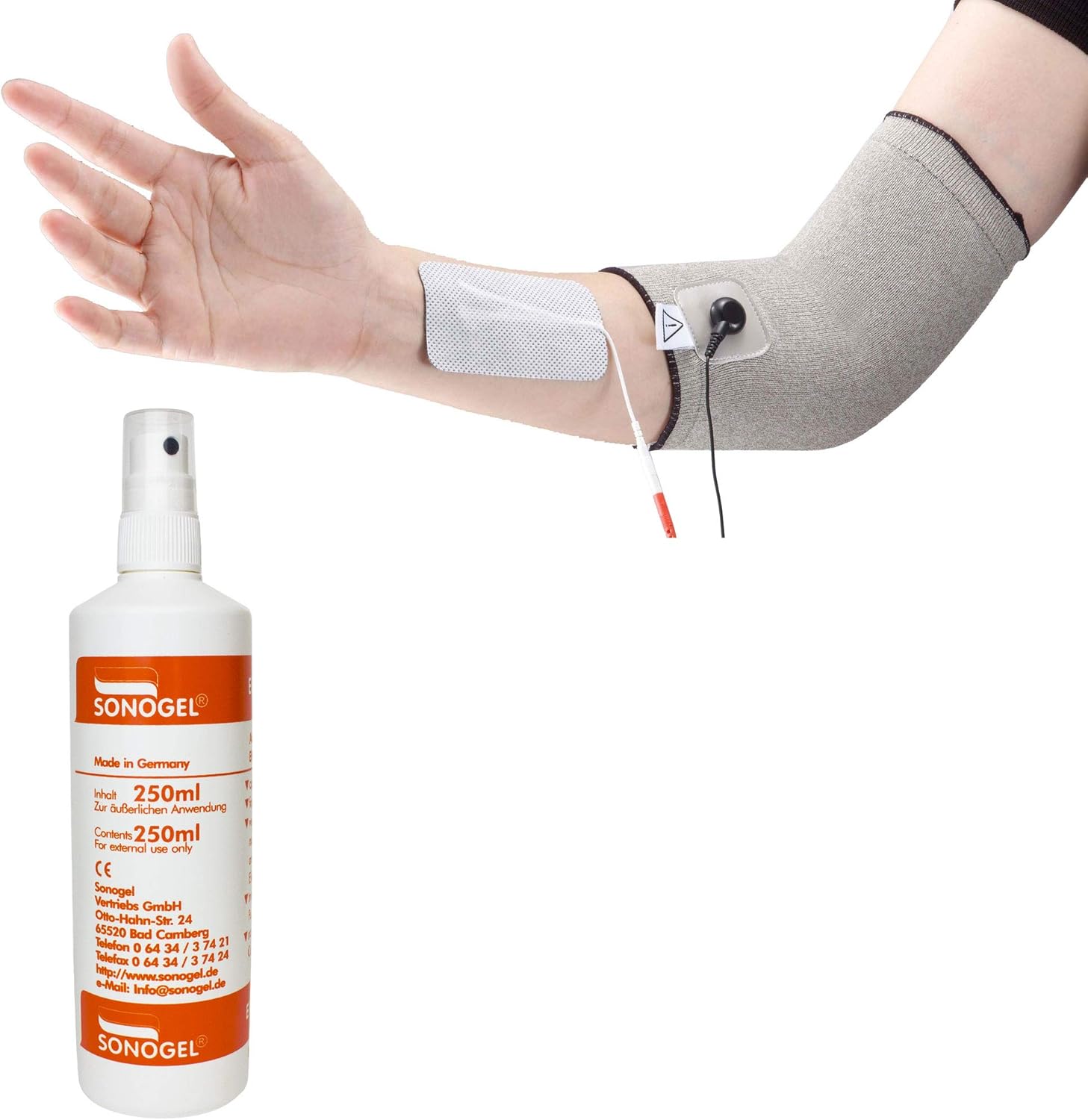 Med-Fit Premier Conductive Garment Sleeve (Elbow) M(18X11) for use with ...