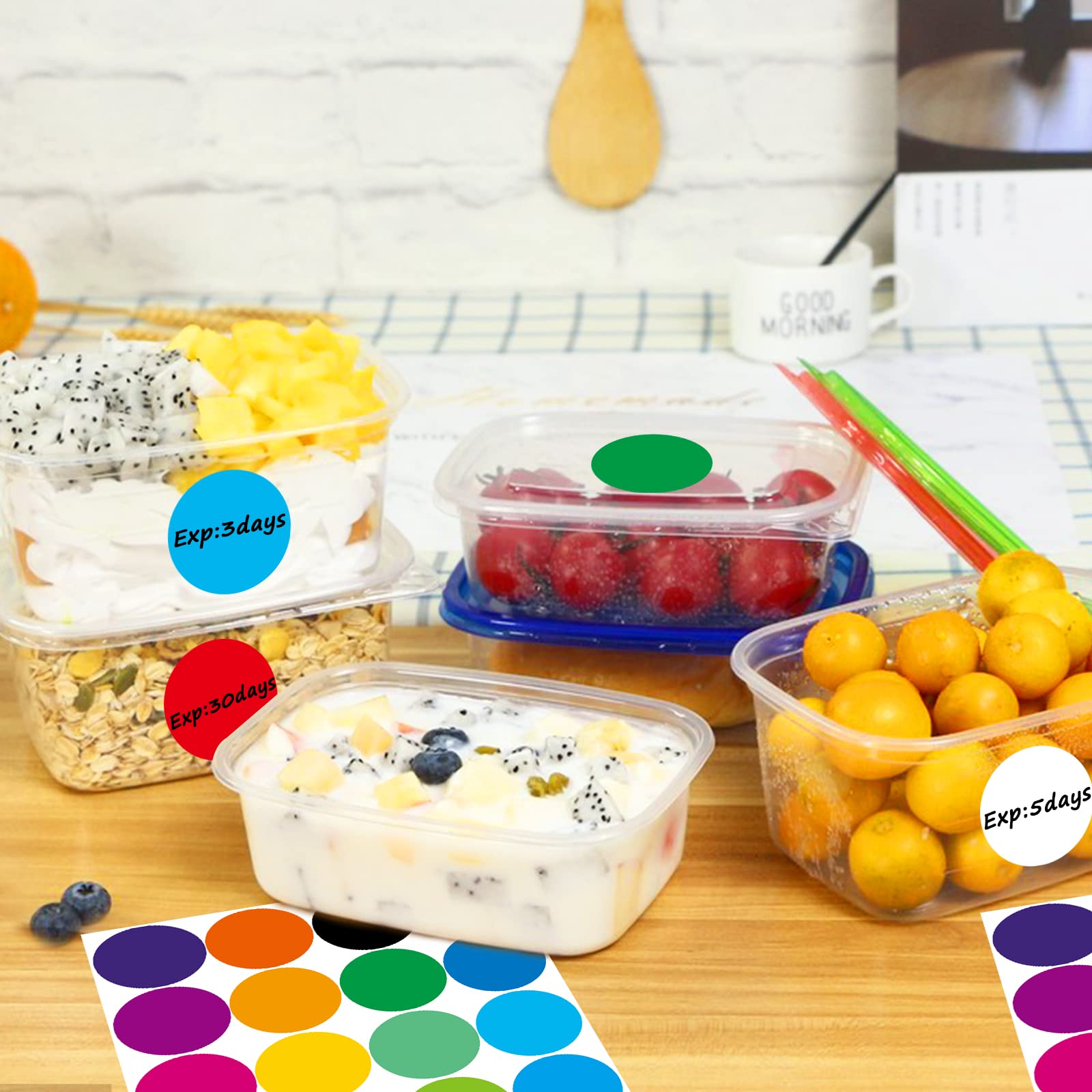 Snapklik.com : Dot Label Stickers 2 Inch 500 Large Circle Colored Round ...