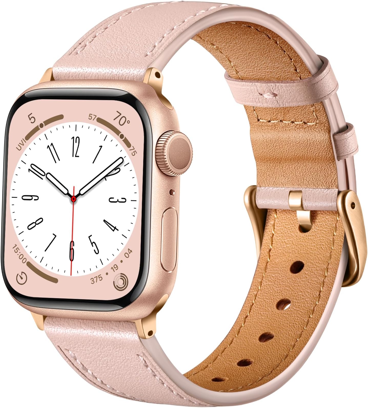 CeMiKa Leather Straps Compatible for Apple Watch Strap 38mm 40mm 41mm ...