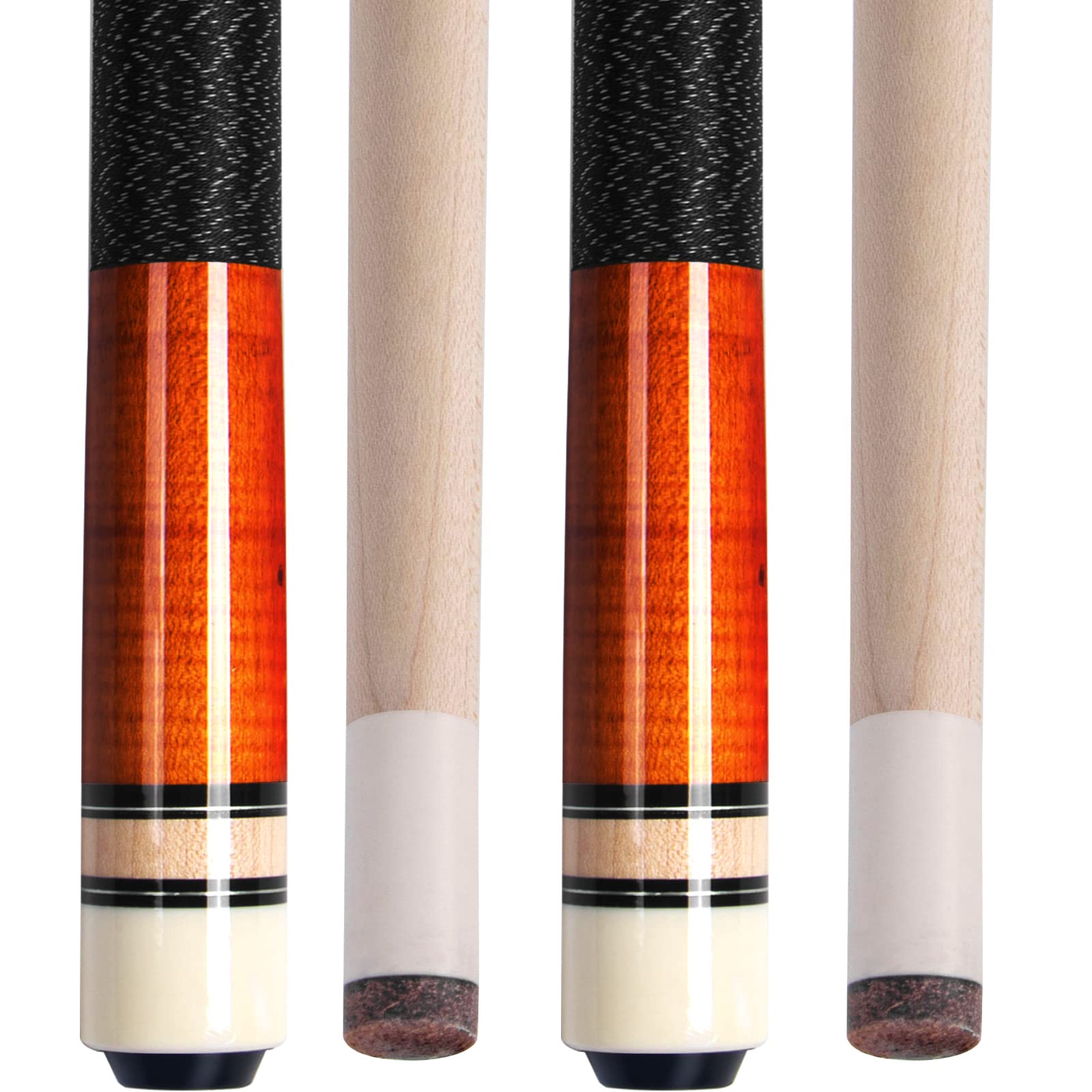 Snapklik.com : Pool Cue Stick - 2 Set Of 58 Inch Canadian Maple ...