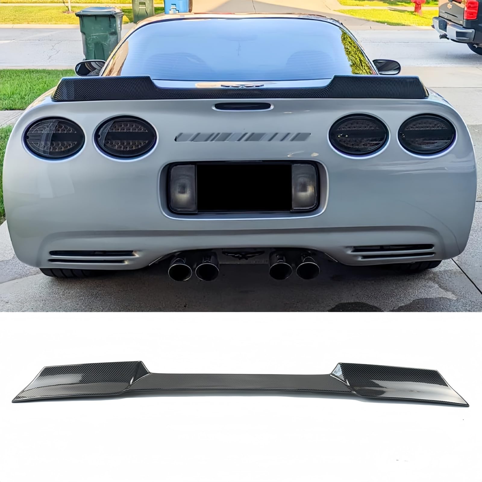 Amazon.com: sosega Rear Trunk Wing Spoiler Compatible with Corvette C5 ...