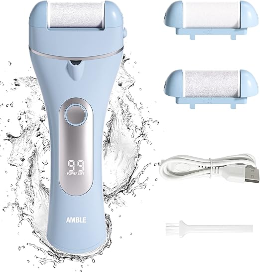 Amazon.com : Amble Electric Foot Scrubber Callus Remover for Feet ...