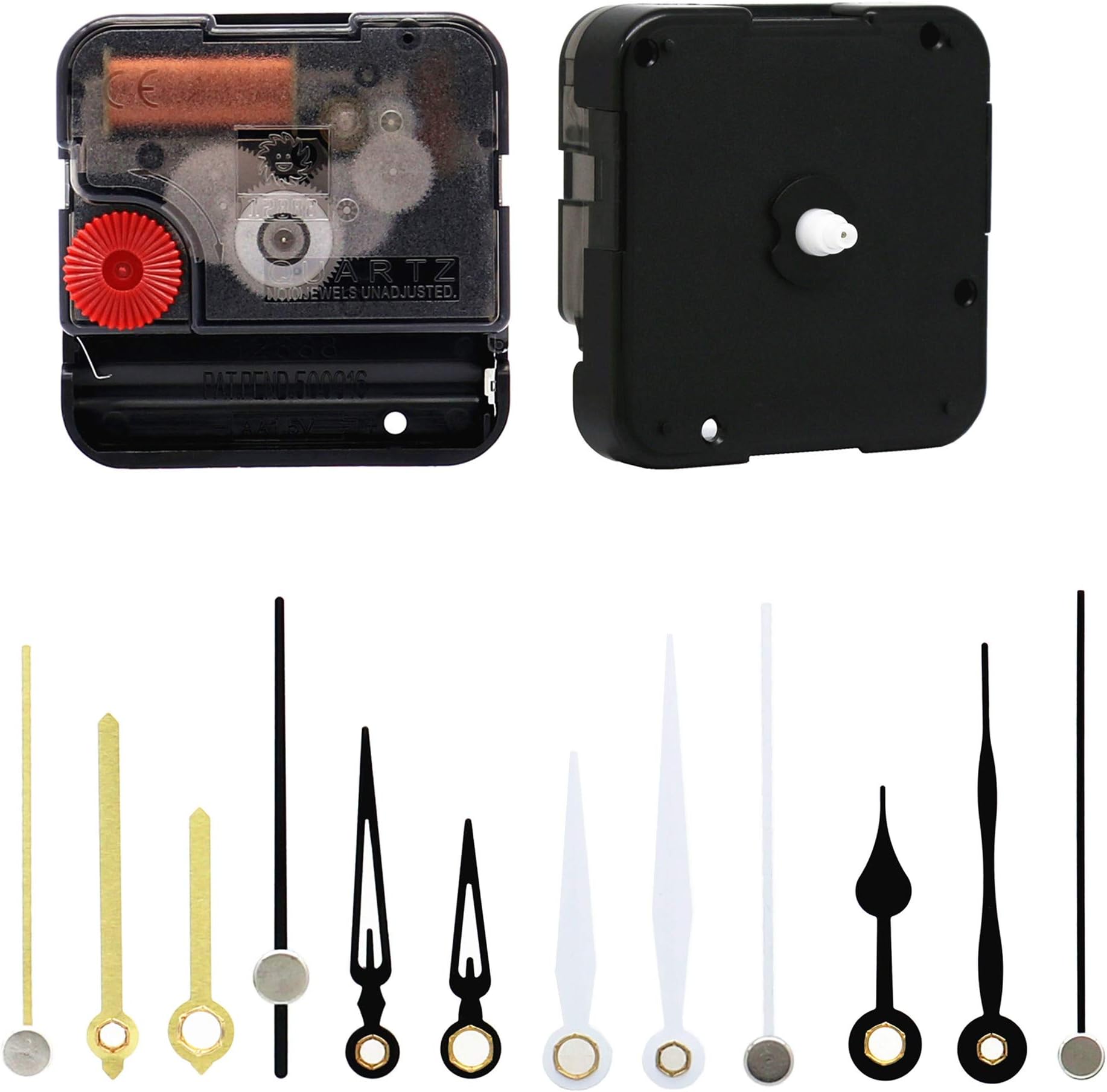 Amazon.com: QLOUNI Quartz Wall Clock Movement Mechanisms Battery ...