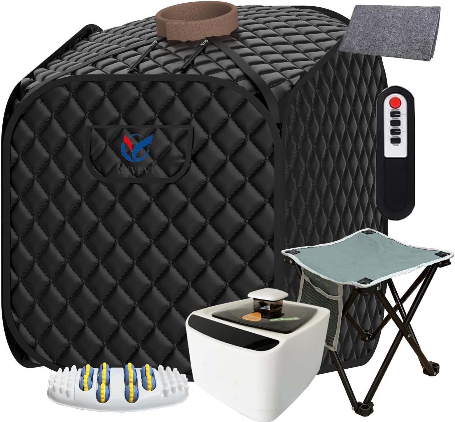 Amazon.com : VEVOR Portable Steam Sauna Tent Personal Sauna Blanket Kit ...