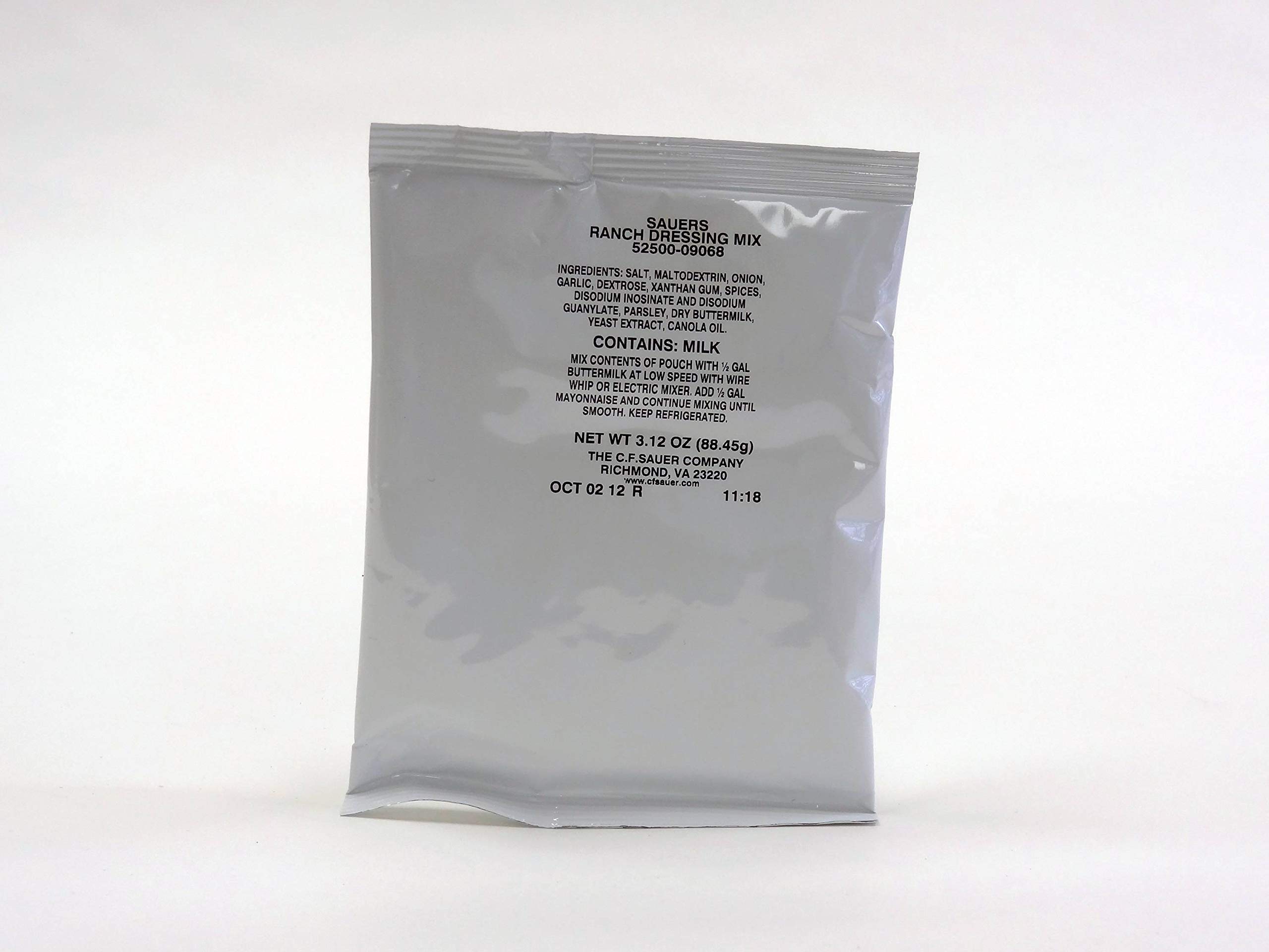 Amazon.com : C.F. Sauer Foods Ranch Mix Dressing, 3.12 Ounce - 38 per ...