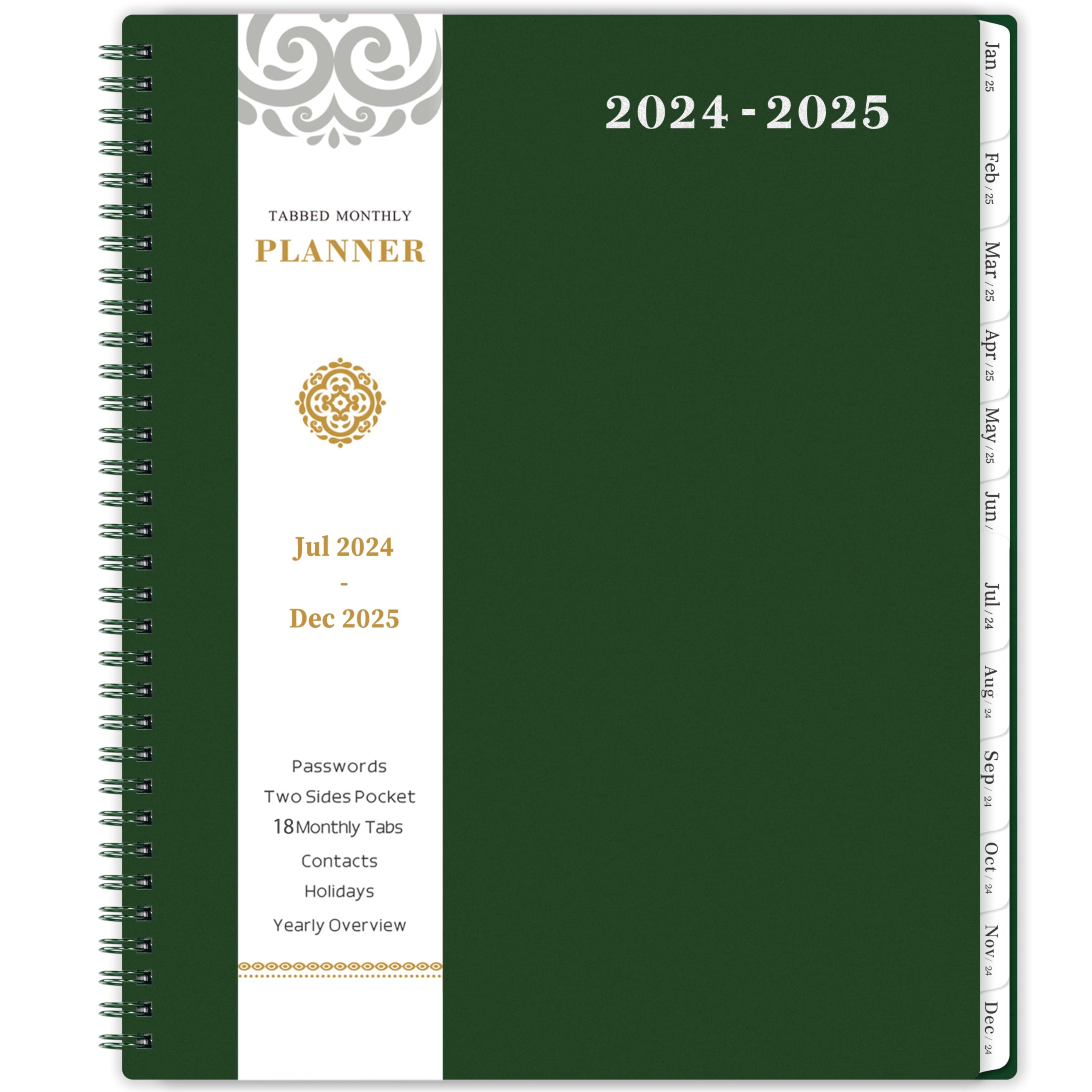 Amazon.com : Monthly Planner 2024-2025- JUL 2024- DEC 2025, 9" × 11 ...
