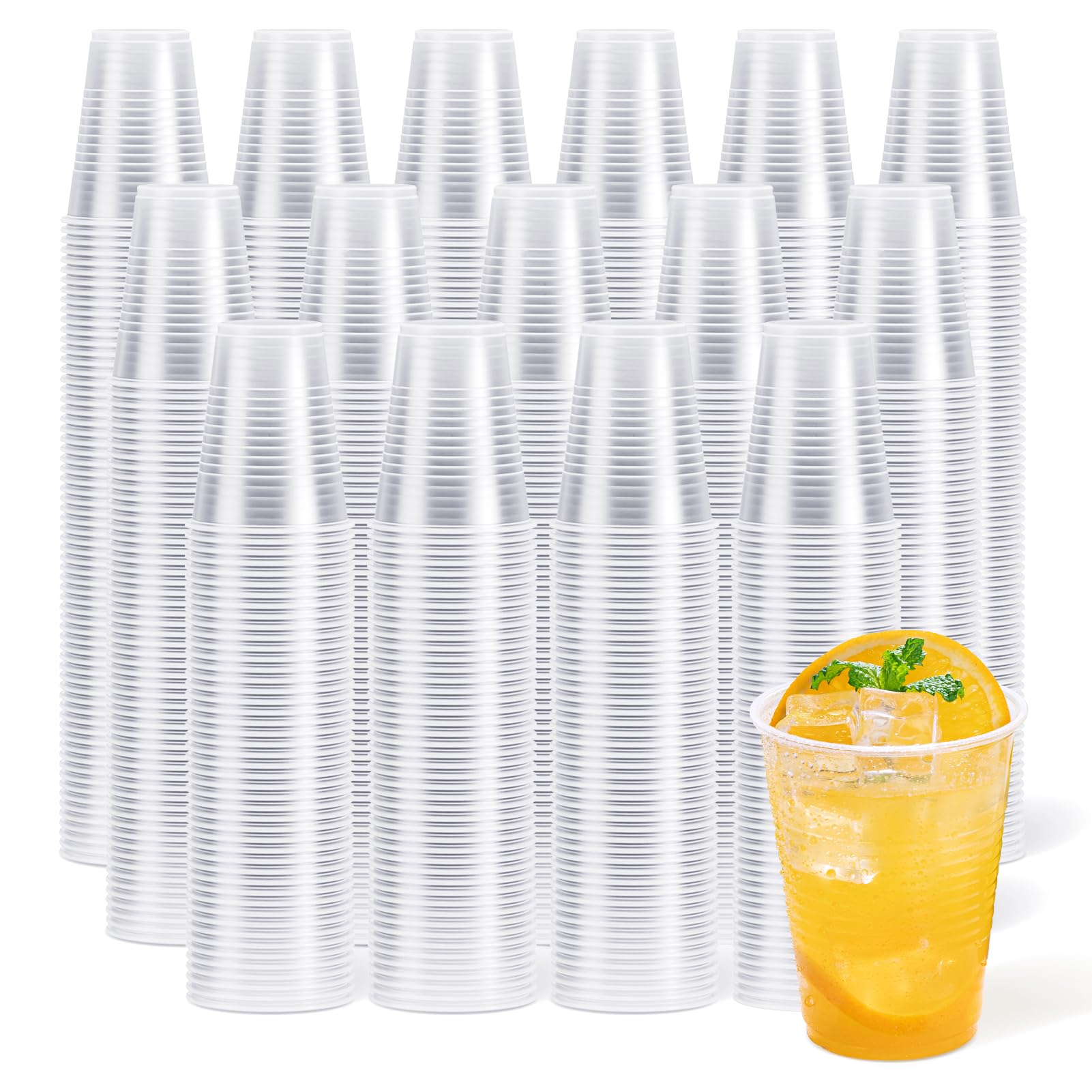 Amazon.com: JOLLY CHEF 1200 Pack 7 oz Clear Plastic Cups,7 Ounce Small ...