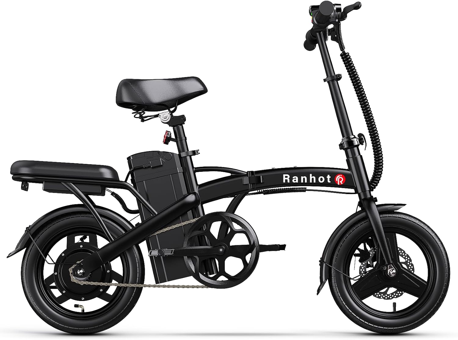 Amazon.com : RANHOT KT100 Folding Electric Bike for Adults with 350W ...