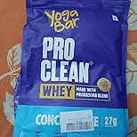 Yogabar ProClean Whey Protein Concentrate 1kg | 27g Protein per Serve | Unflavoured Whey Protein ...