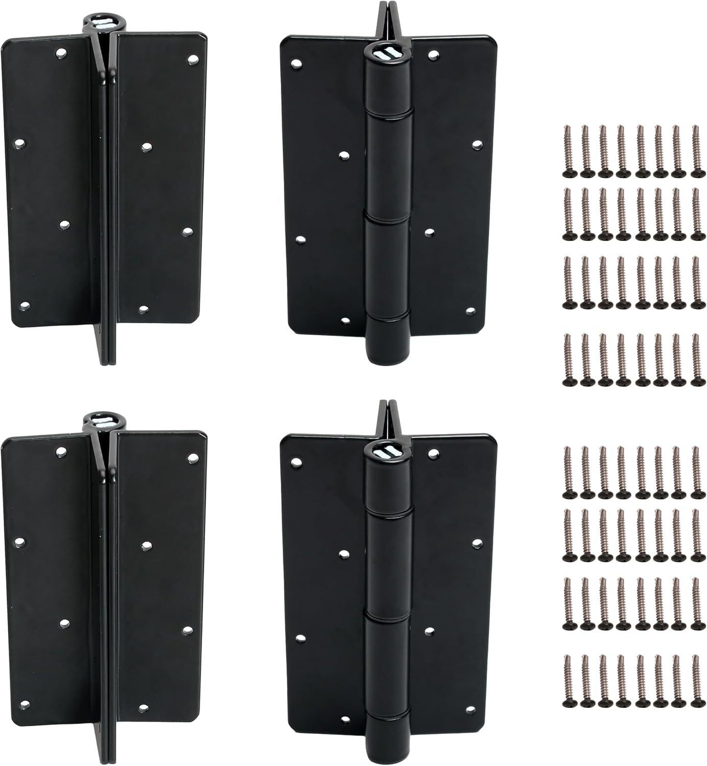 Amazon.com: 5 3/4” Self Closing Aluminum Gate Hinges Fence Gate Hinge ...