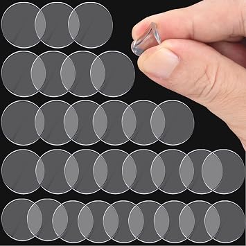 Mxxipp 30pcs Round PVC Glass Table Rubber Grippers, Clear Non-Adhesive ...