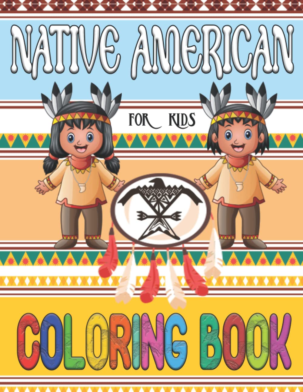 Buy Native American Coloring Book For Kids: Unique Coloring Pages for ...