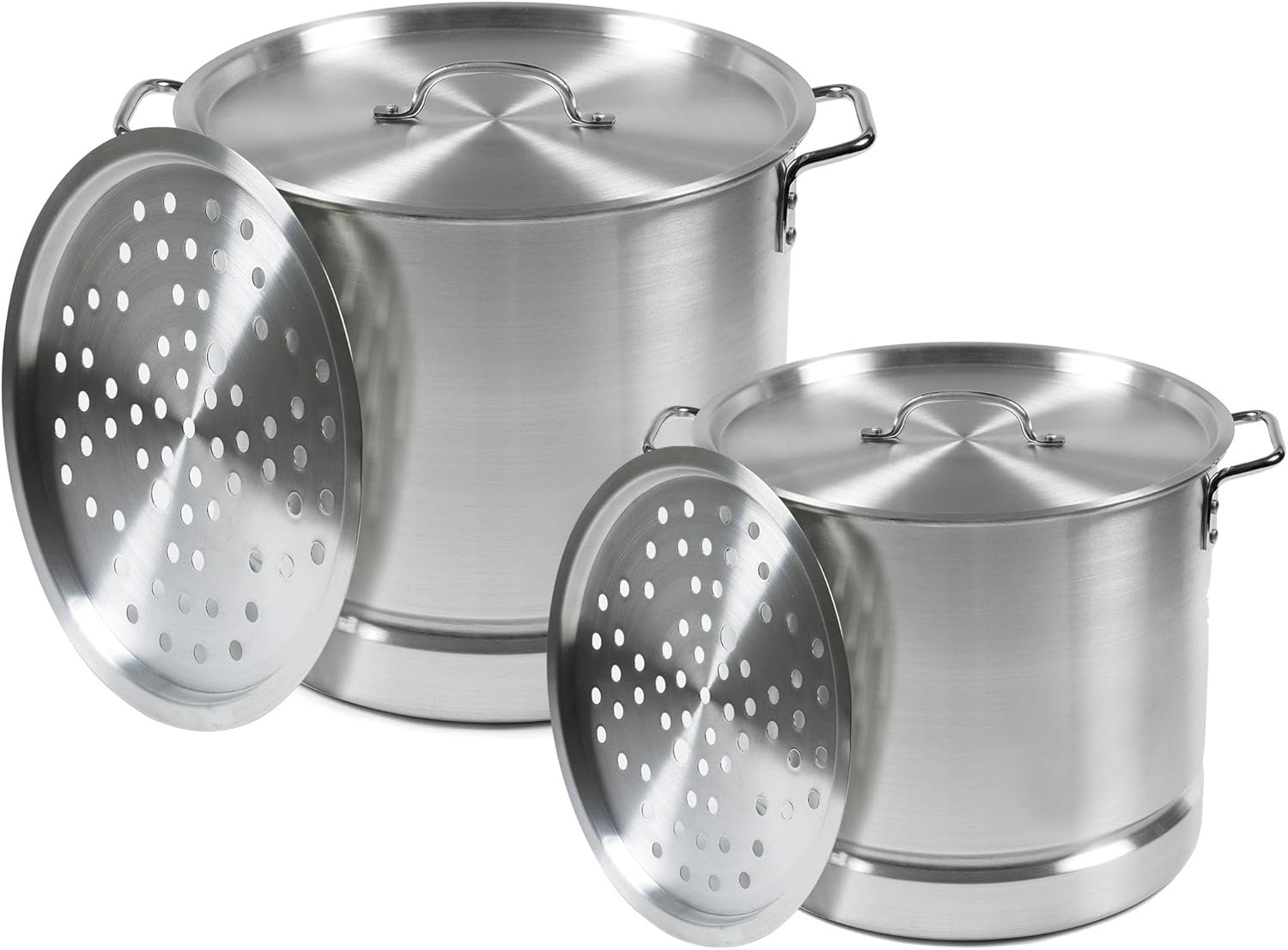 Amazon.com: IMUSA Aluminum Steamer Dual Piece Set, 28Qt and 10Qt ...