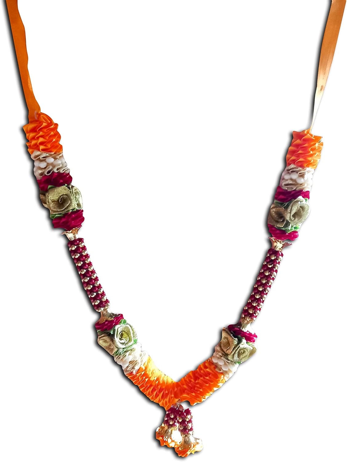 Amazon.com: Jayshri Handicrafts Colorful Artificial Flowers Ribbon ...