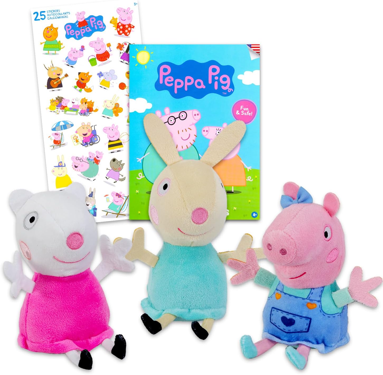 Amazon.com: Peppa Pig Plush Set | Bundle with 3 Plush Dolls with ...