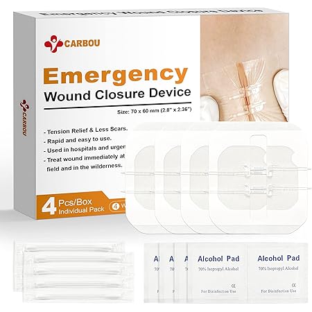 Amazon.com: Carbou Zip Sutures Wound Closure Device,Emergency Stitches ...