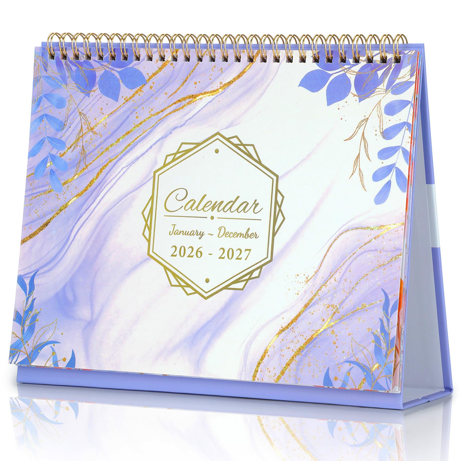 Snapklik.com : ZEEYUAN Desk Calendar 2026-2027 Small Monthly Desktop ...