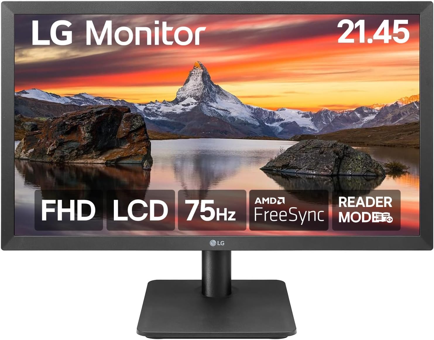 LG 22MP41W 22 Inch Full HD Monitor with AMD FreeSync™ 5ms Refresh Time ...