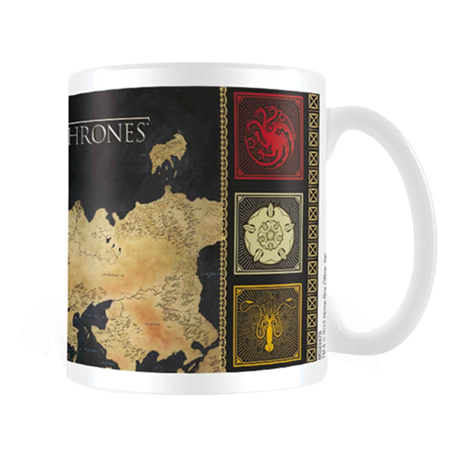 Buy Game Of Thrones Mug Westeros House Sigils Official White Boxed ...