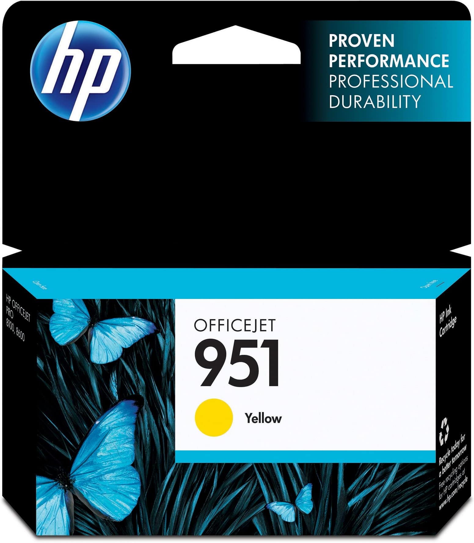 Original HP 951 Yellow Ink Cartridge | Works with HP OfficeJet 8600, HP ...