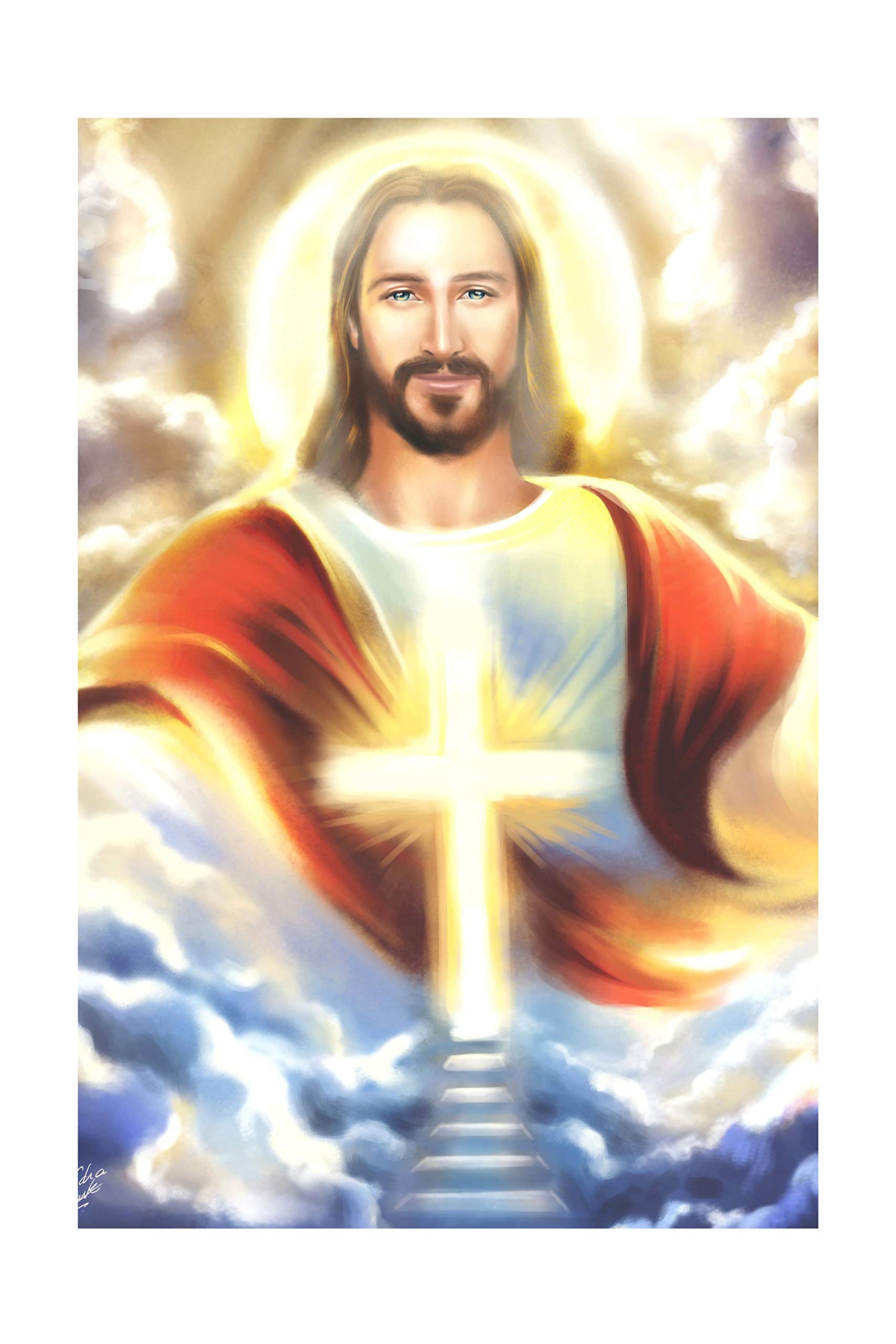 Buy Yellow Alley Christian Religious Poster|Lord Jesus Poster|Gods ...