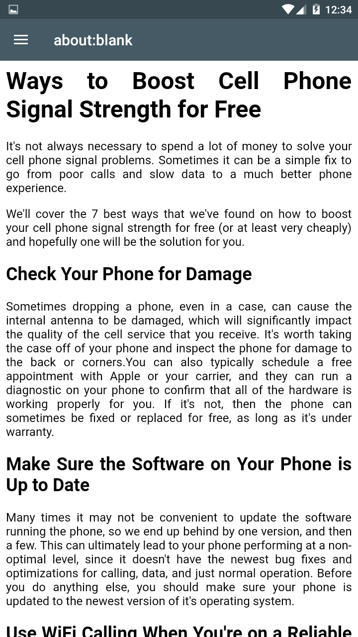 Ways to Boost Cell Phone Signal Strength for Free - App on Amazon Appstore